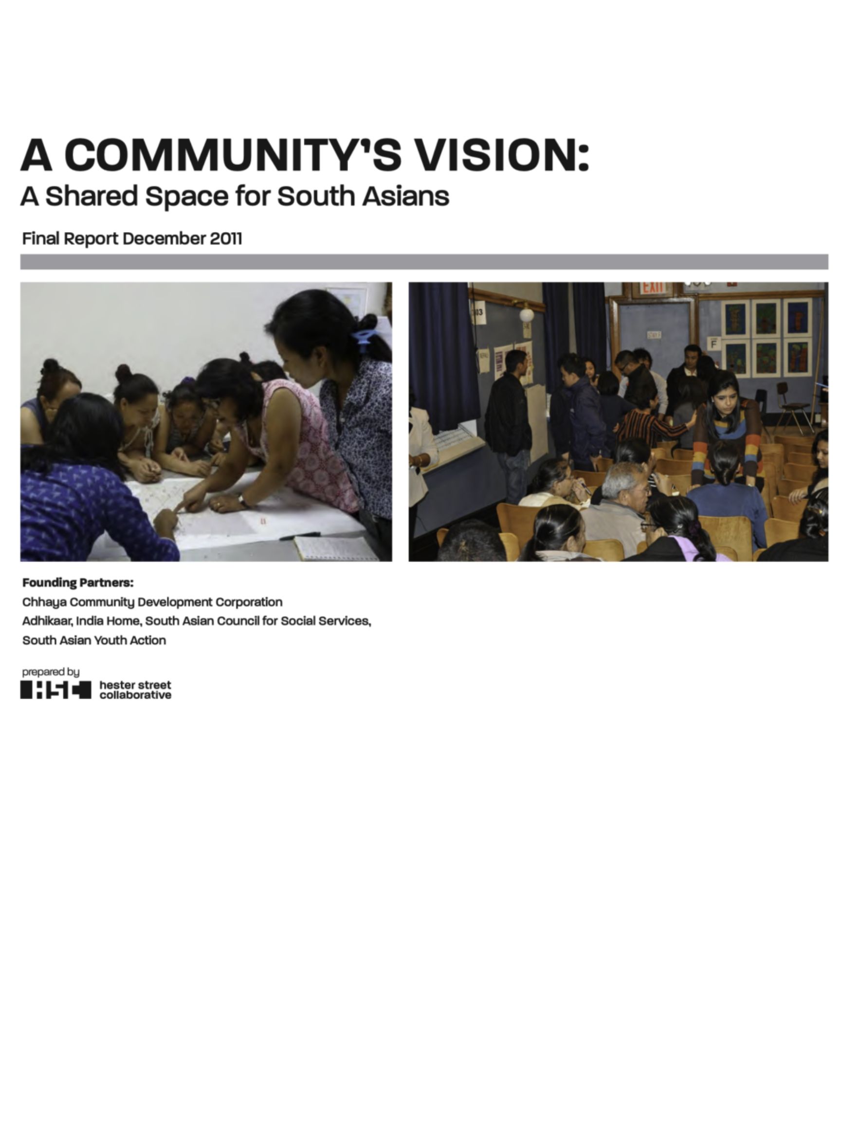 A Community's Vision: A Shared Space for South Asians - chhaya