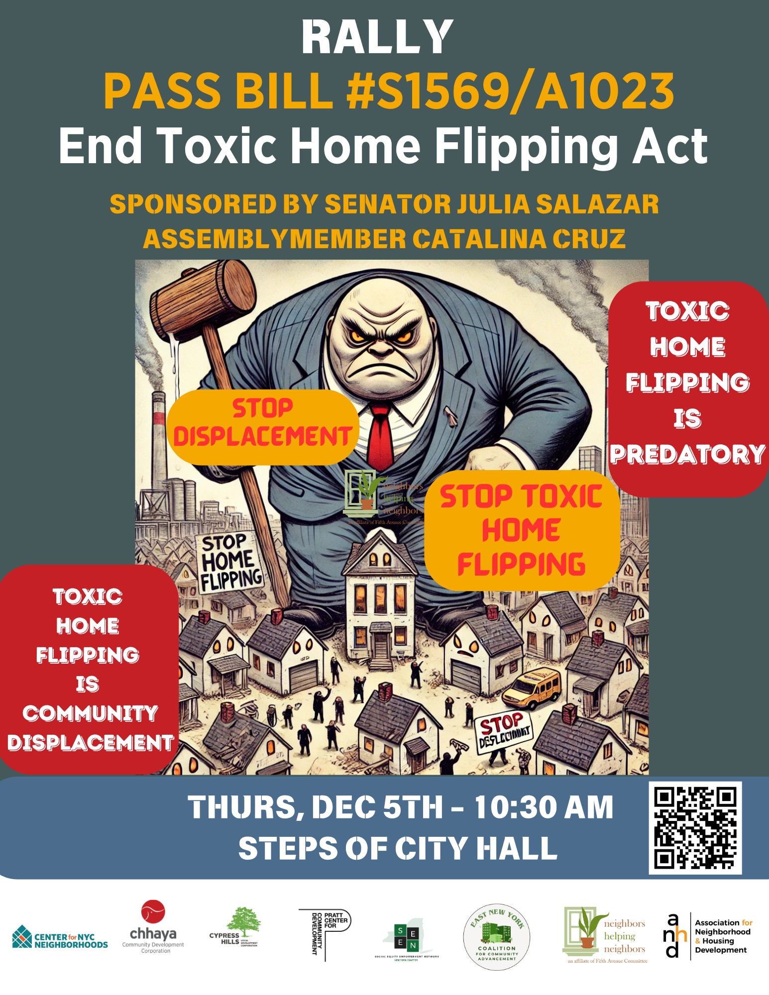 End Toxic Home Flipping Act Rally - chhaya